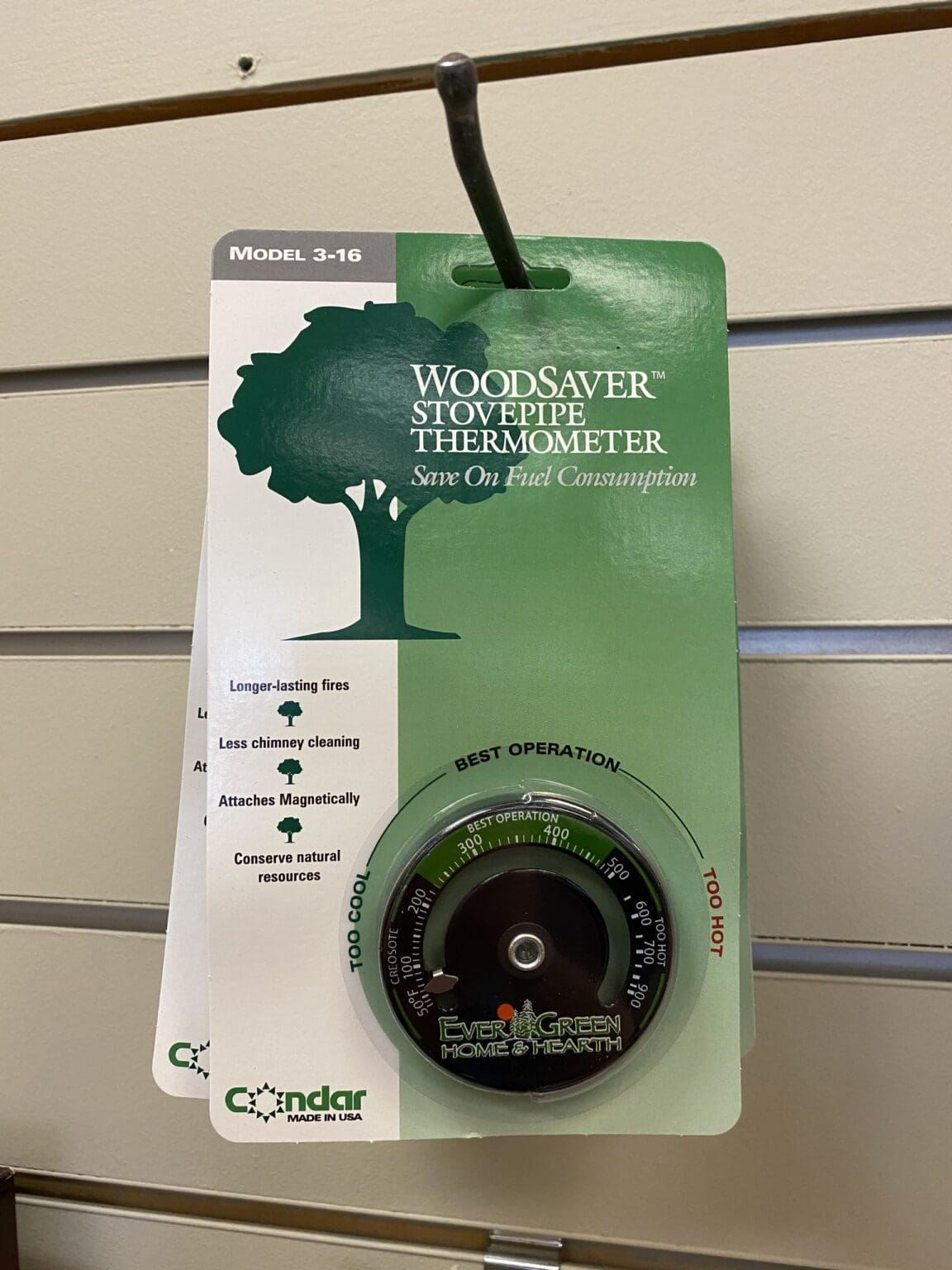 WoodSaver Stovepipe Thermometer | Evergreen Home & Hearth